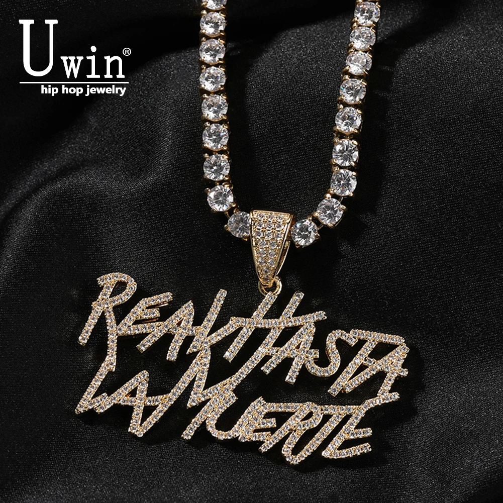 Uwin-collar-de-rapero-Anuel-AA-Real-Hasta-La-Muerte-colgante-de-CZ ...