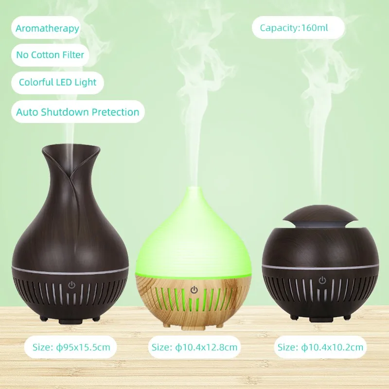 No-Filter-USB-Electric-Aroma-Air-diffuser-wood-Ultrasonic-air ...