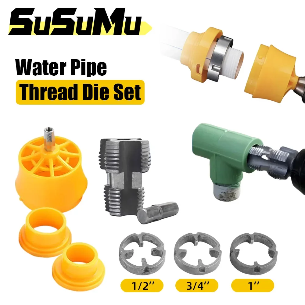 Plastic Pipe Thread Tap Set Water Pipe Board Teeth Tap Wrench Hand ...