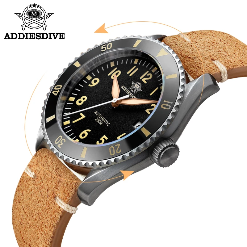 Addies-Dive-Men-s-Watch-Sapphire-Velvet-Band-Digital-Luminous-Retro ...