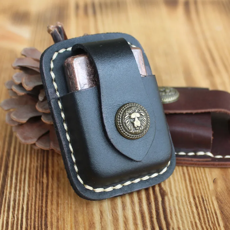 Funda de cuero genuino para mechero, funda protectora personalizada de ...