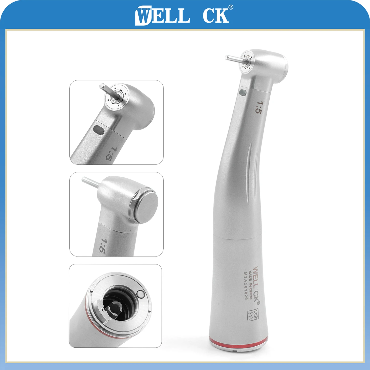 Dental 1:5 Low Speed Handpiece Increasing Red Ring Contra Angle ...