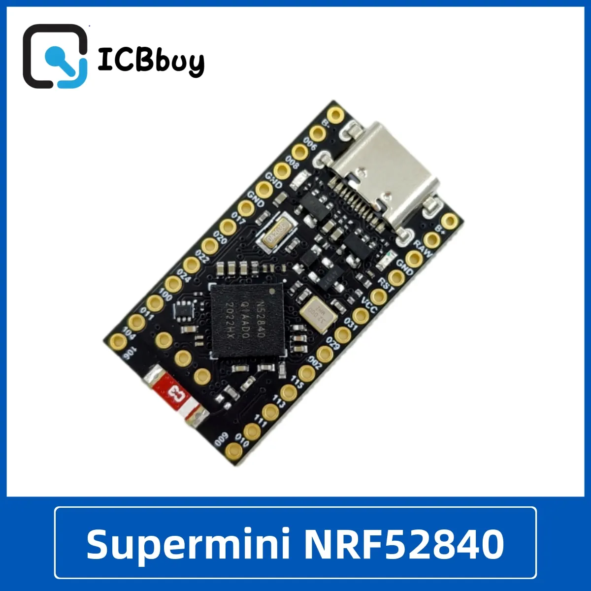 Supermini Nrf52840 Development Board Compatible With Nice Nano V2 0 Bluetooth Charging