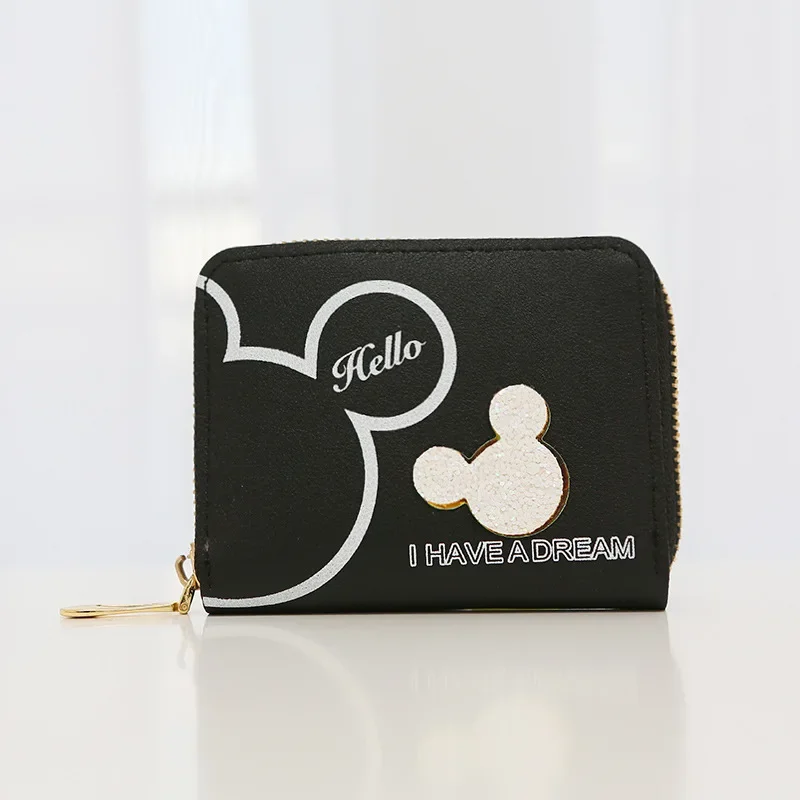 Disney-Mickey-mouse-Small-wallet-lady-short-zipper-tassel-key-coin ...