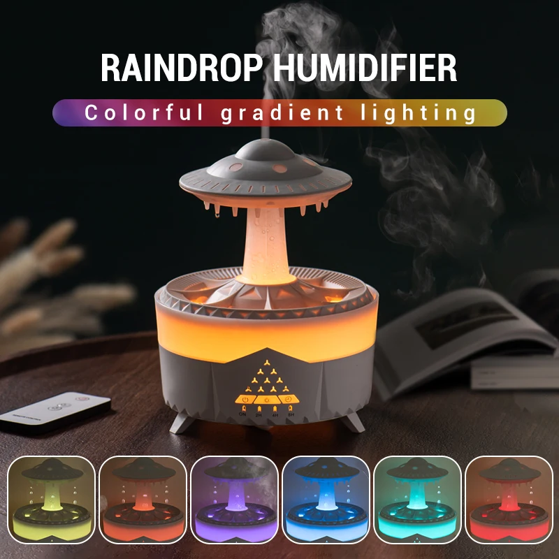 350ml-Air-Humidifier-Mushroom-Rain-Cloud-Electric-Aroma-Diffuser-with ...