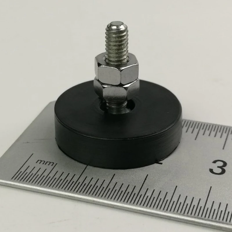 6pcs D22*5.5mm Neodymium N52 Magnet Suction Cup With Rubber Coated ...