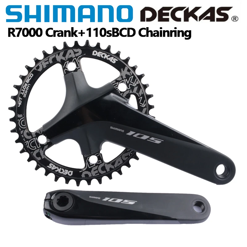 Shimano 105 R7000 Ultegra R8000 Crank With Deckas 110sBCD Chainring ...