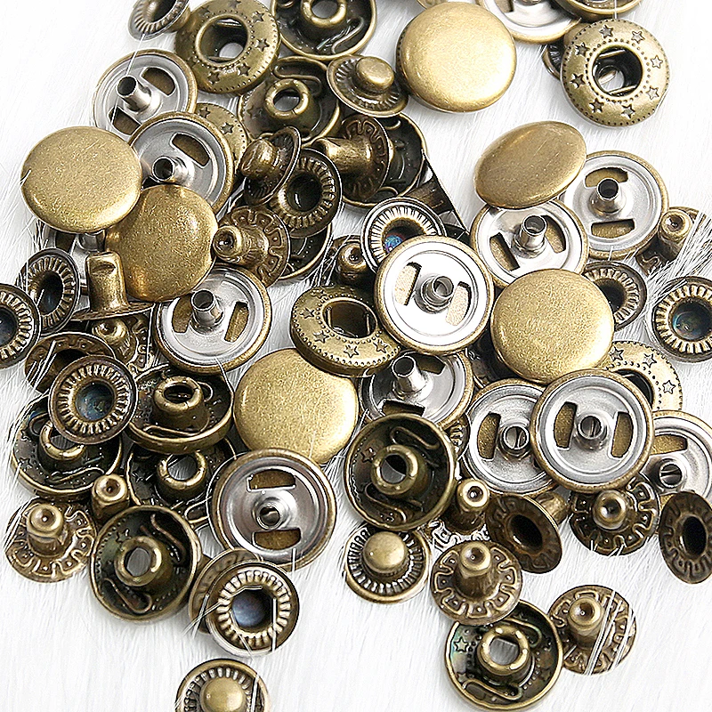 Snap Button Jacket Leather | Metal Button Snaps Leather | Metal Botones ...
