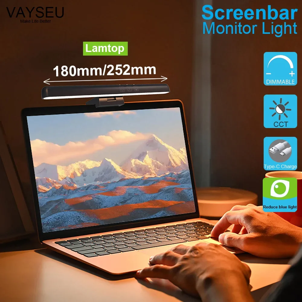 Notebook-PC-Monitor-Lamp-Screenbar-Lighting-5W-5V-USB-Charging-Eye ...