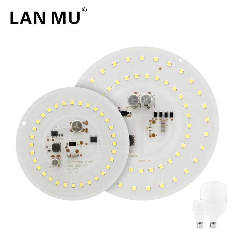 55W-45W-38W-LED-Chip-28W-18W-14W-10W-5W-Light-Bulb-DOB-Round-Light ...