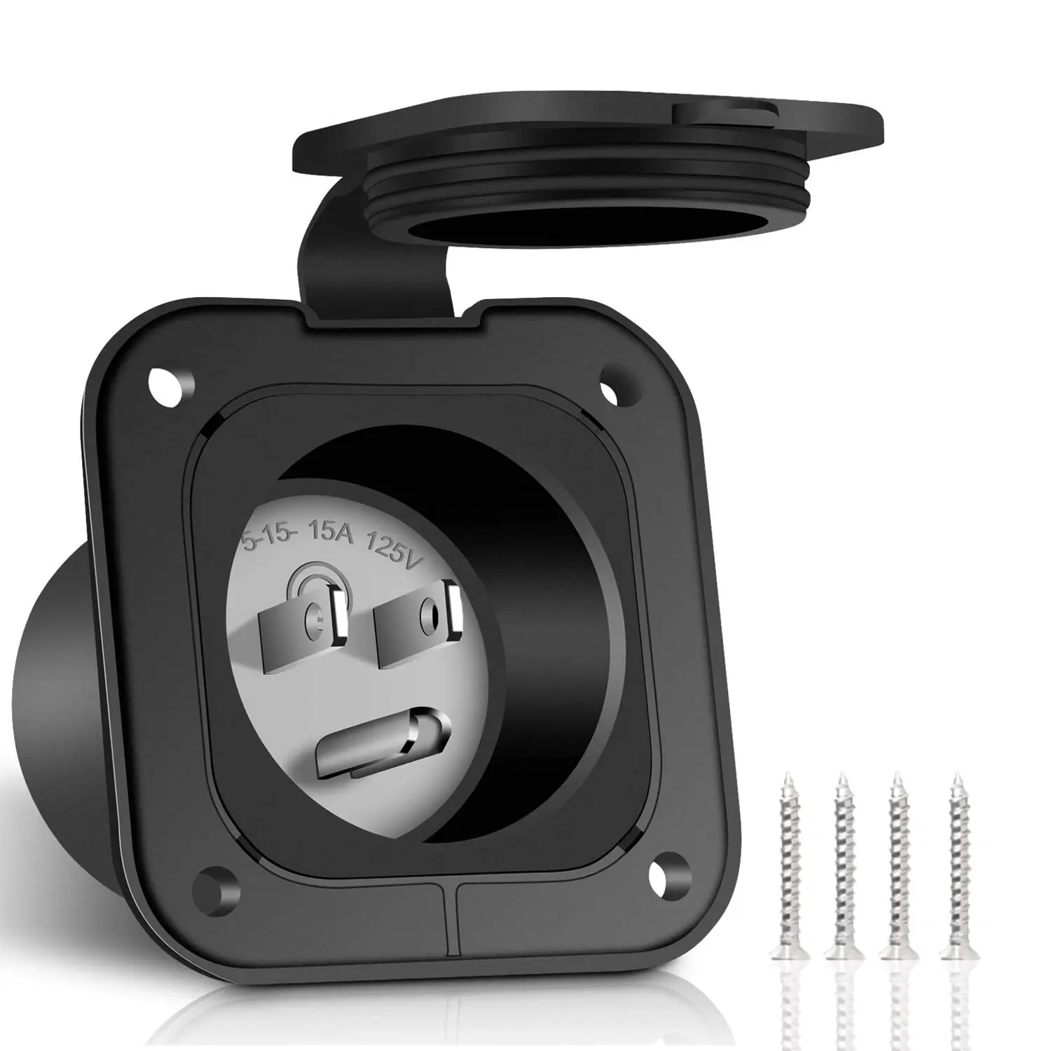 Treeligo-15A-125V-RV-Power-socket-set-AC-port-US-plug-Receptacle ...