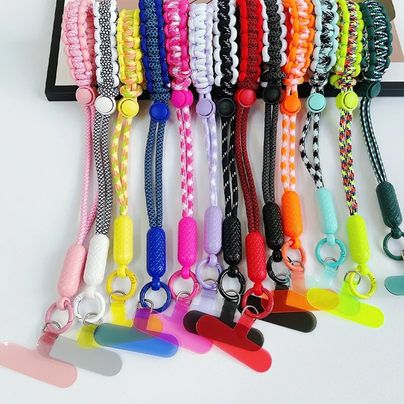 Braided-Mobile-Phone-Lanyard-Strap-Hanging-Chain-Ring-Cord-with-Patch ...