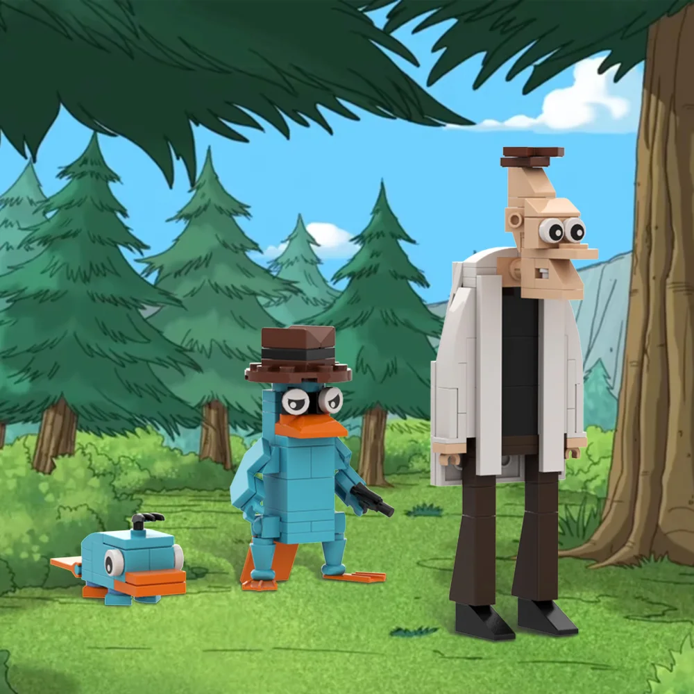 MOC Phineas and Ferb Animation Perry the Platypus Model Building Blocks ...