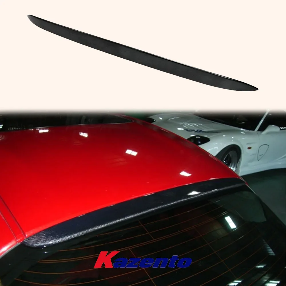 For-Mazda-RX8-RX-8-Fiberglass-Unpaint-KZ-Style-Rear-Roof-Trunk-Spoiler ...