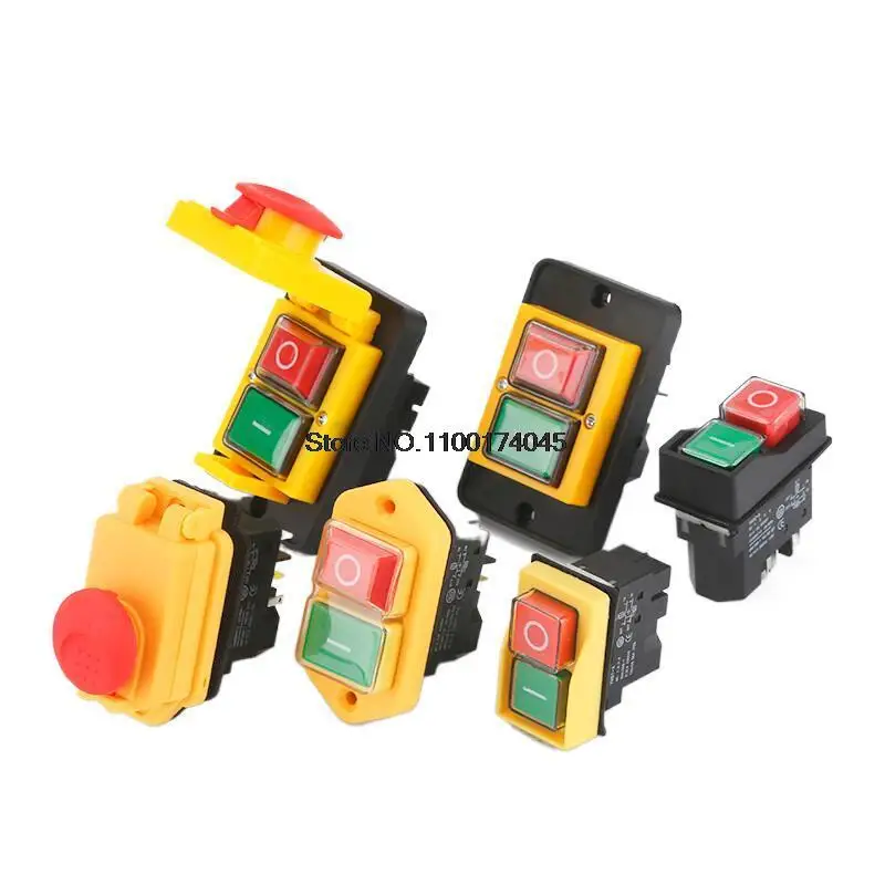 250V IP55 Waterproof Electromagnetic Drill Push Button Pushbutton ...