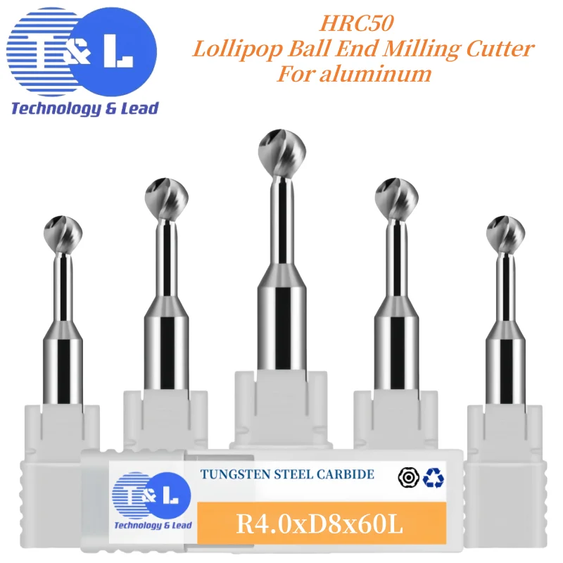 T-L-HRC50-2-3Flute-R1-R10-Ball-Head-Milling-Cutter-Lollipop-Ball-End ...