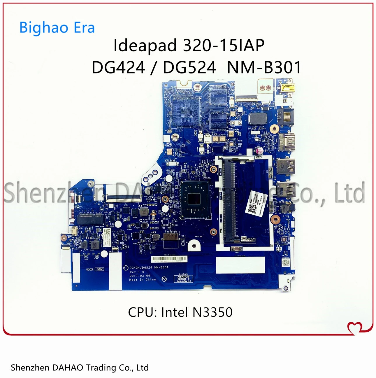 For Lenovo Ideapad 320 15IAP Laptop Motherboard DG424 DG524 NM B301 ...