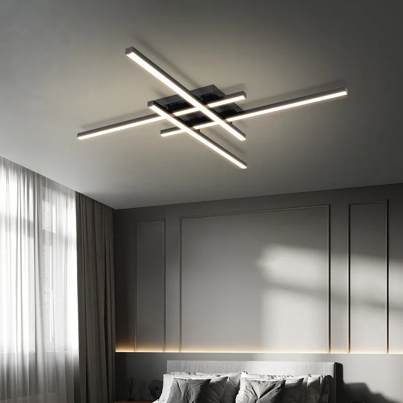 Modern LED Ceiling Light Minimalist Long Line 30/40/50cm Lamps For ...