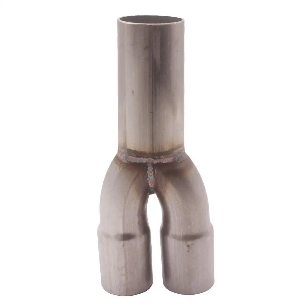 2-1 Steel Exhaust Merge Collector Dual 1.5" ID Inlet Single 1.75" OD Outlet