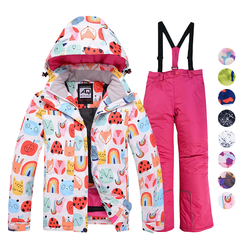 NEW-Kids-Ski-Suits-Set-For-Boys-Girls-Snowboard-Coat-Pant-Waterproof ...
