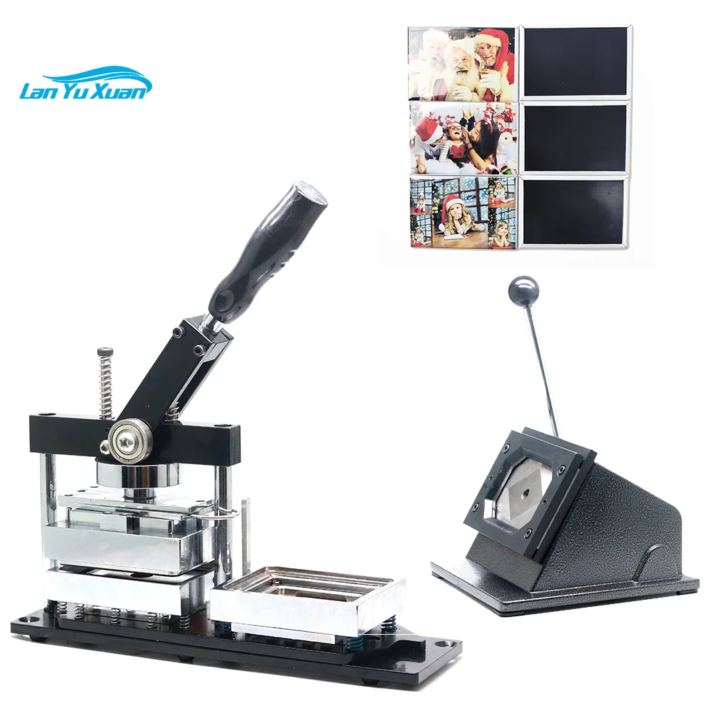 90-65mm-Rectangular-Button-Fridge-Magnet-Making-Machine-Kit-with-Paper ...