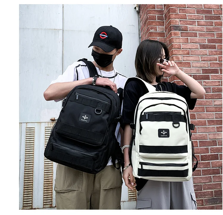 Fashion Trend Personality Korean Version Versatile Couple Backpack Bags