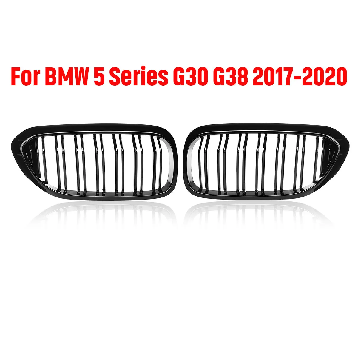 Глянцевая черная Автомобильная Передняя решетка для радиатора BMW 5 ...