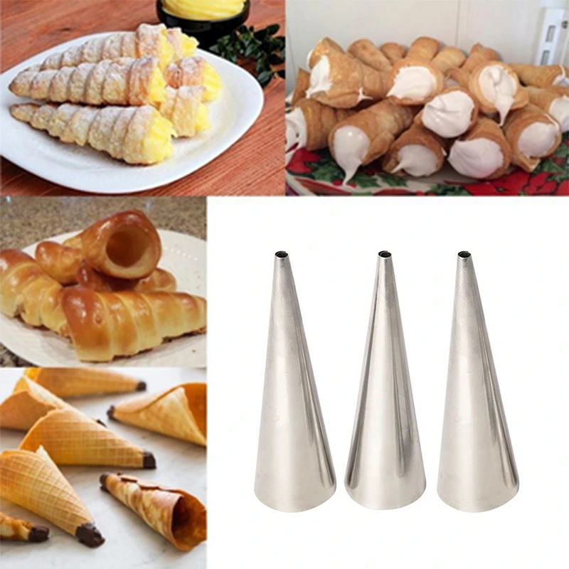 Conical Tube Cone Roll Mould Spiral Croissant Cream Pastry Cookie ...
