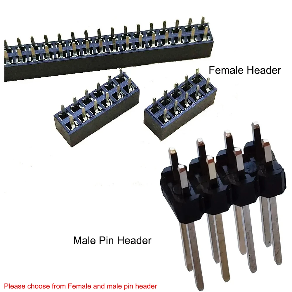 10pcs 2.54mm Ph5.0 Short Profile Double Row Straight 2x3P/5P/6P/10P/12P ...