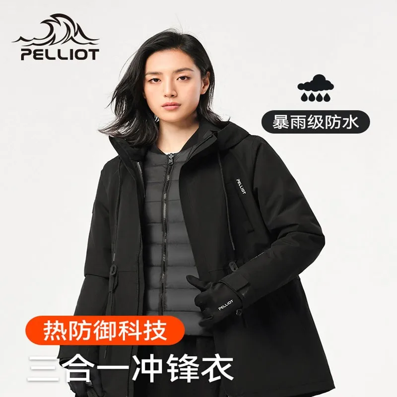 PELLIOT-Charge-Jacket-Women-s-Three-In-One-Detachable-Windproof ...