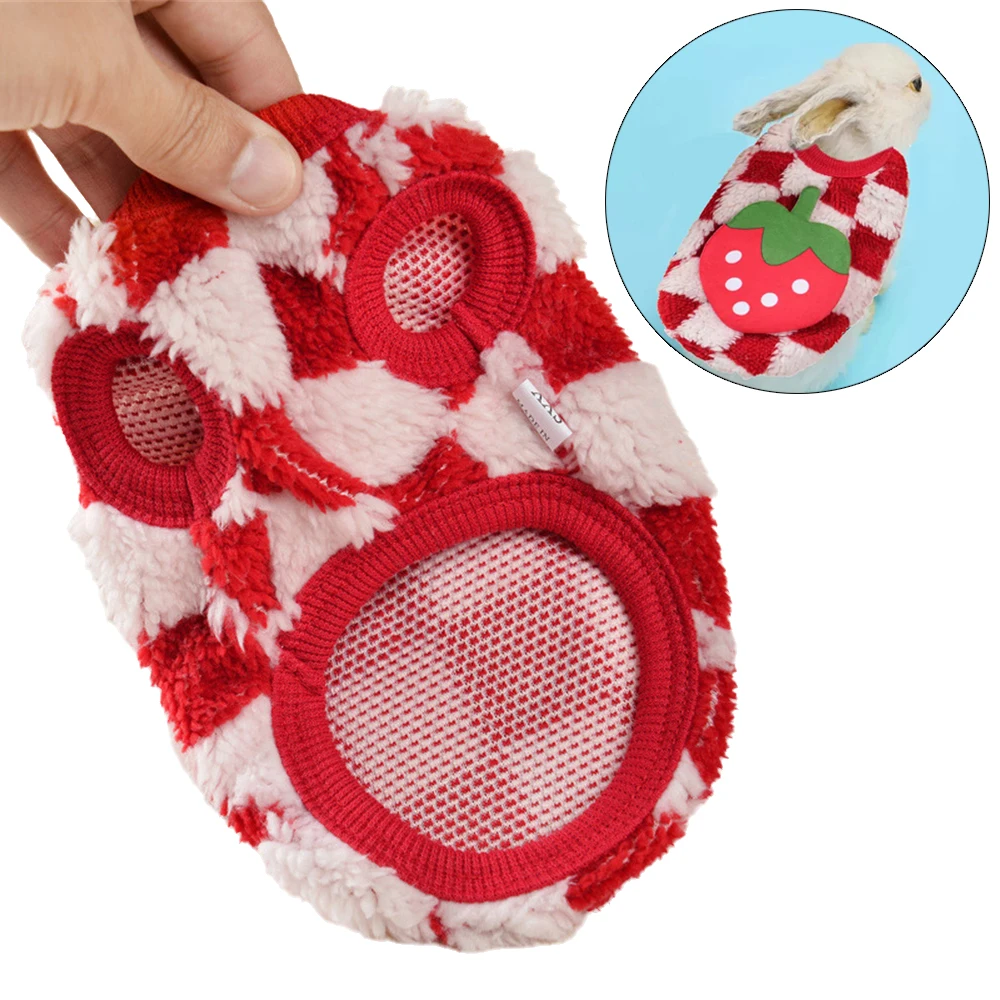 Autumn Winter Rabbit Clothes Cute Fruit Print Pet Vest for Small ...
