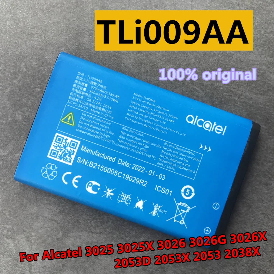 Original-970mAh-TLi009AA-for-Alcatel-3025-3025X-3026-3026G-3026X-Mobile ...