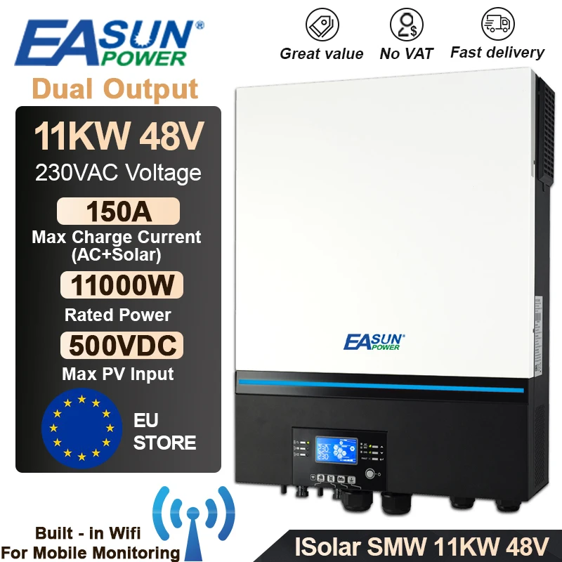 EASUN-POWER-48V-11KW-8KW-Dual-MPPT-150A-Inverter-solare-luci-RGB-supporto-comunicazione-BMS ...