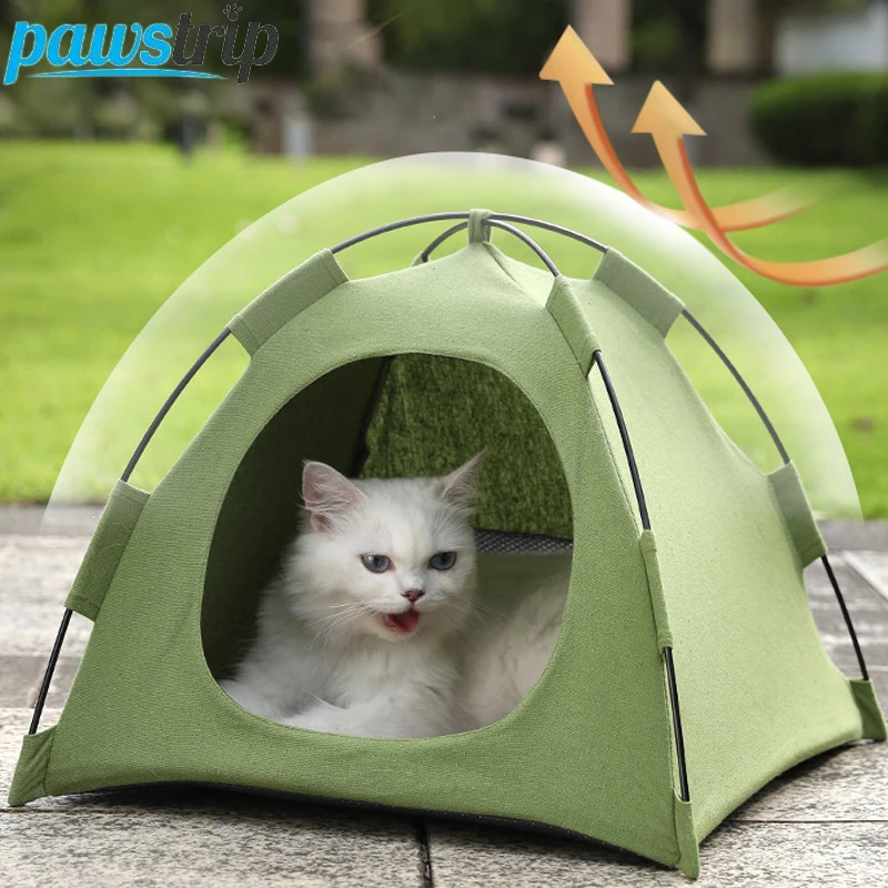 Pet-Cat-Tent-bed-Enclosed-Waterproof-Cat-Sleep-House-Puppy-Bed ...