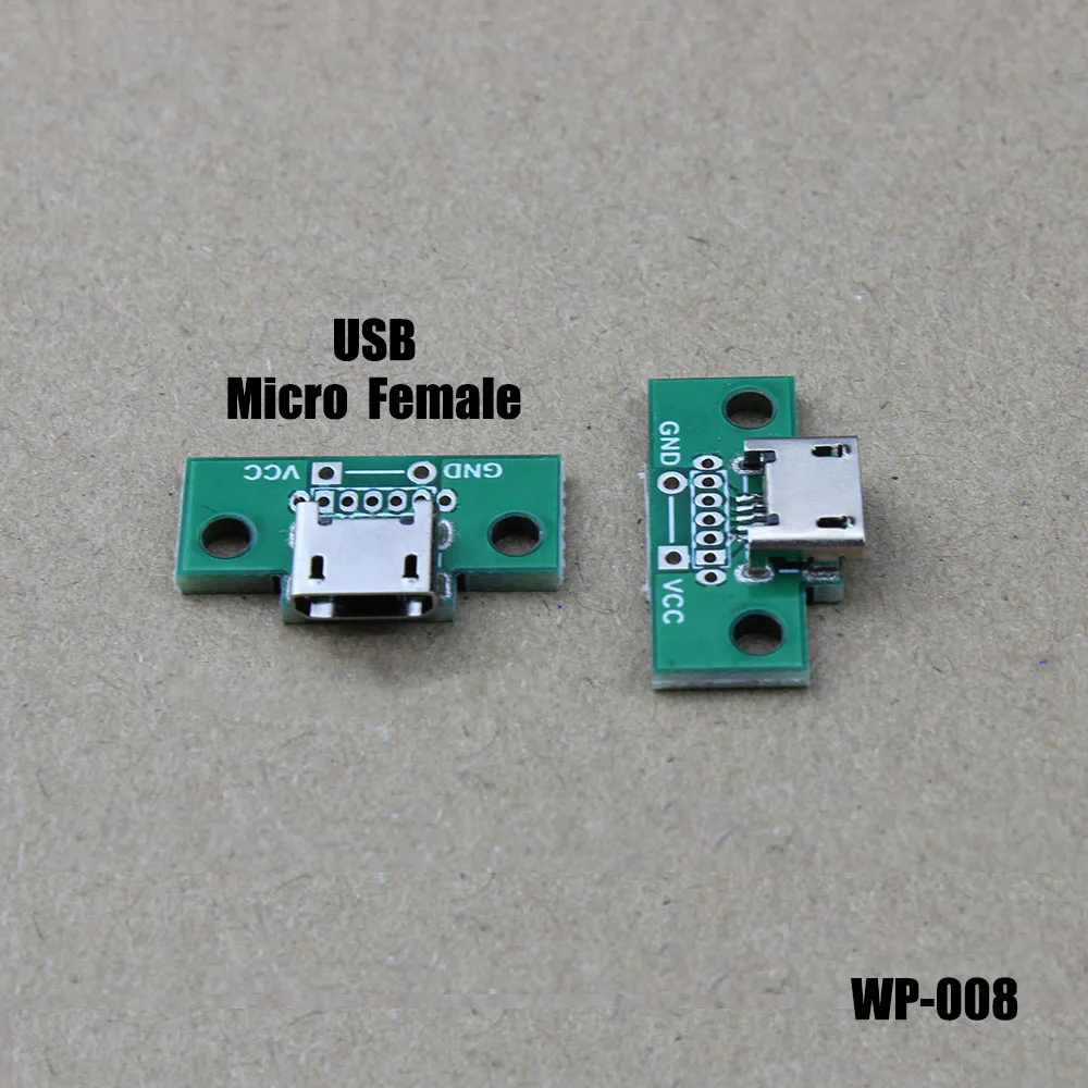 1Pce-Micro-USB-socket-charging-board-Micro-female-seat-with-fixing-hole ...