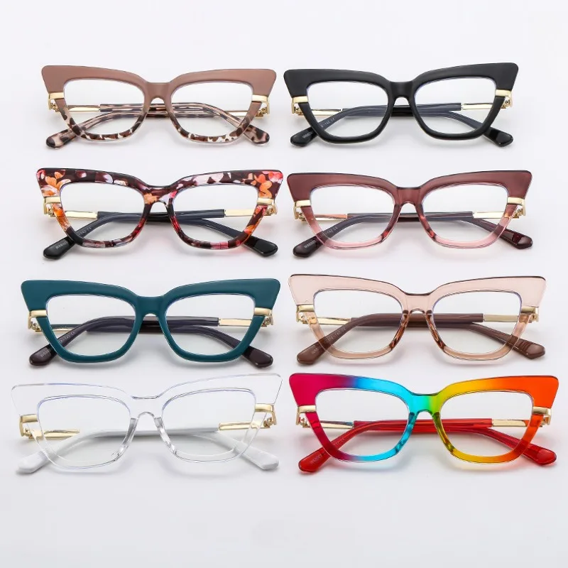 Women-Cat-Eye-Anti-Blue-Light-Glasses-Frame-Laides-Trendy-Eyewear-Women ...