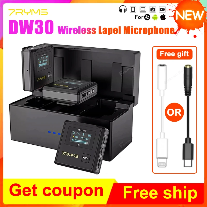 Ion Wireless Microphone | Microphone 7ryms | Lapel Microphone | 7ryms Mic - 7ryms Dw30 8g ...