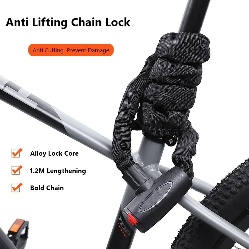 Mountain-Bike-Lock-Anti-Theft-Key-Lock-Mountain-Bike-Electric-Bike ...