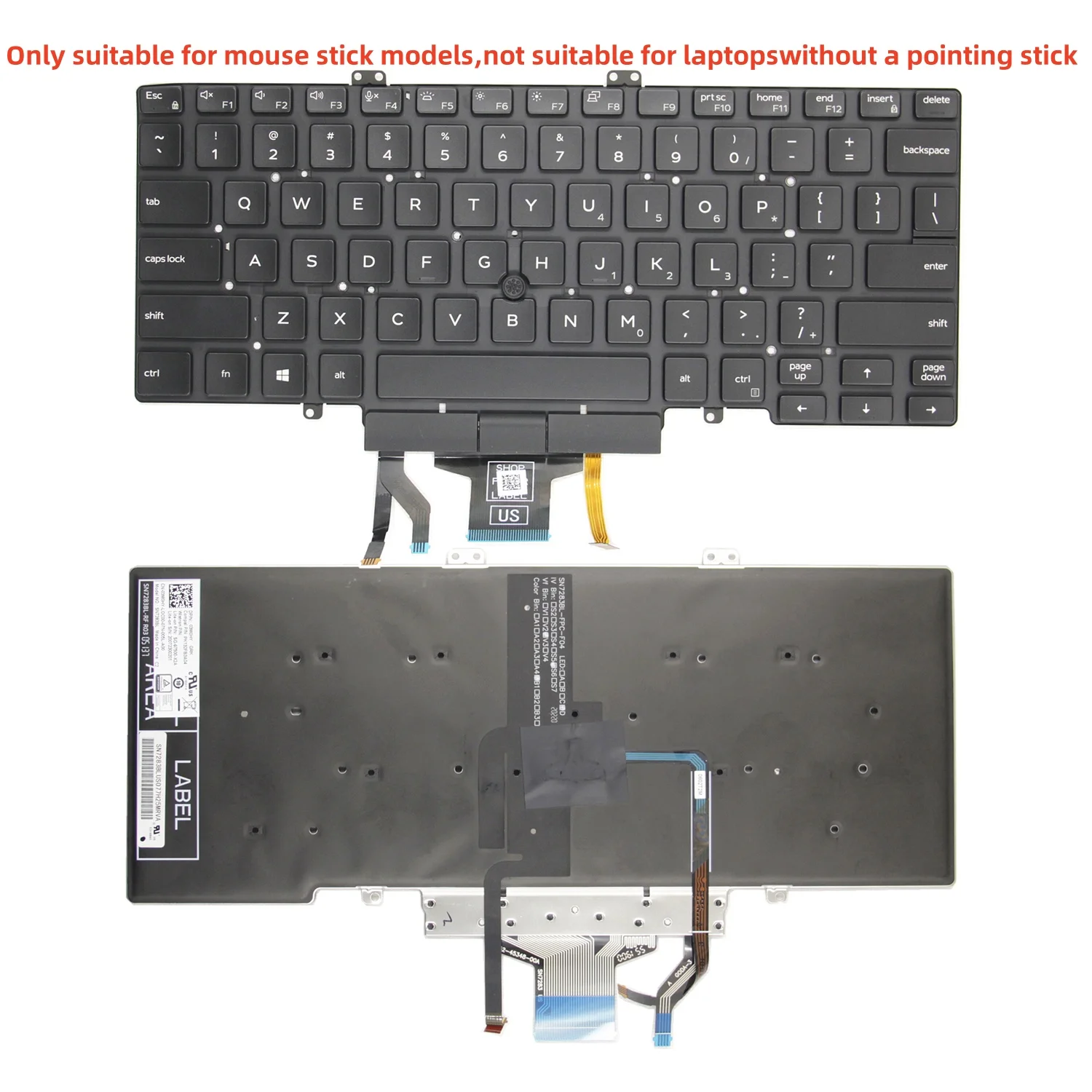 100-New-Original-US-Keyboard-For-Dell-Latitude-5400-5410-5401-5402 ...