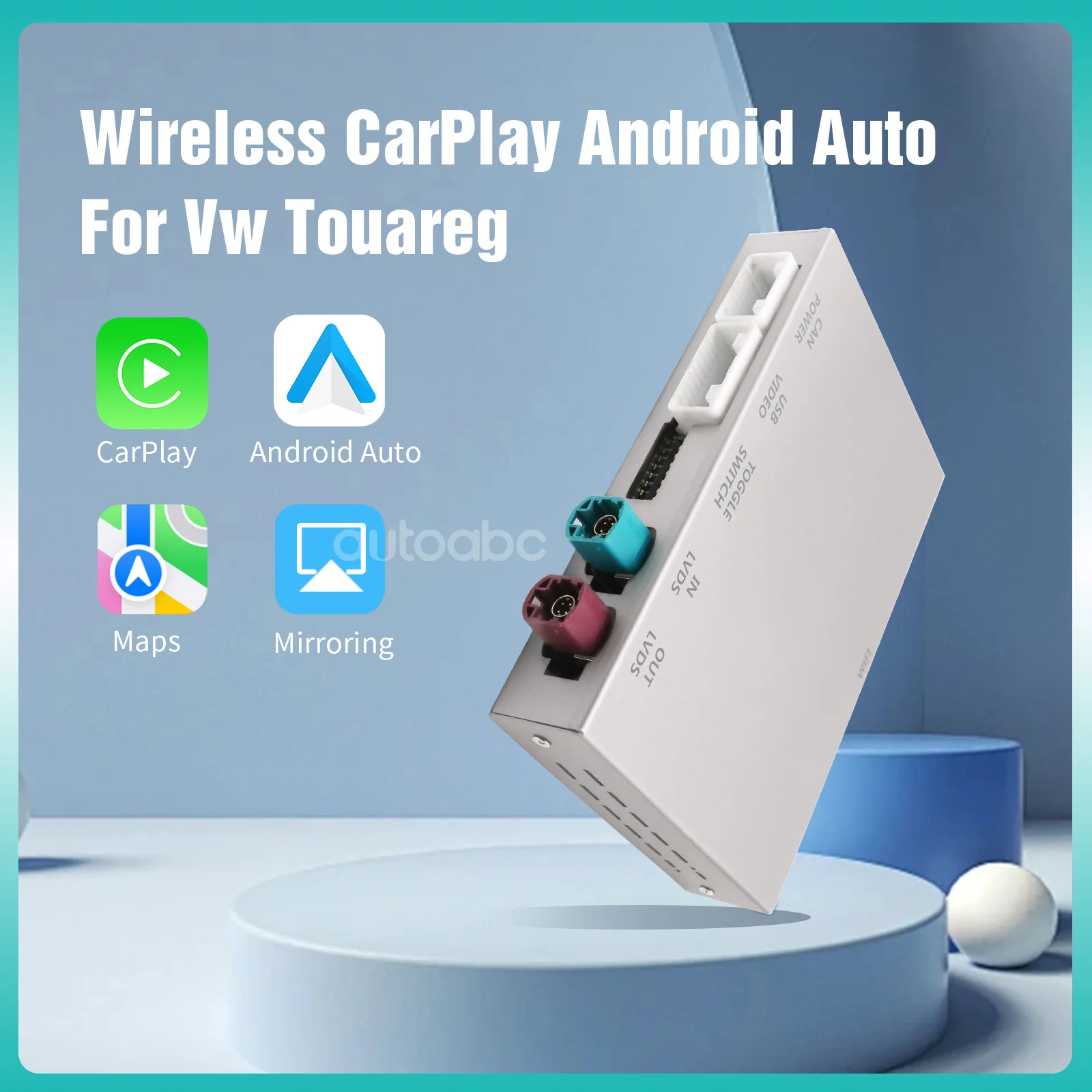 Wireless carplay Android Auto conversion box for Volkswagen Touareg ...