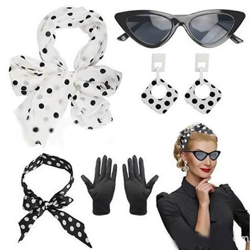 50s Rockabilly Costumes,1950s Costumes Accessories Halloween Cosplay ...
