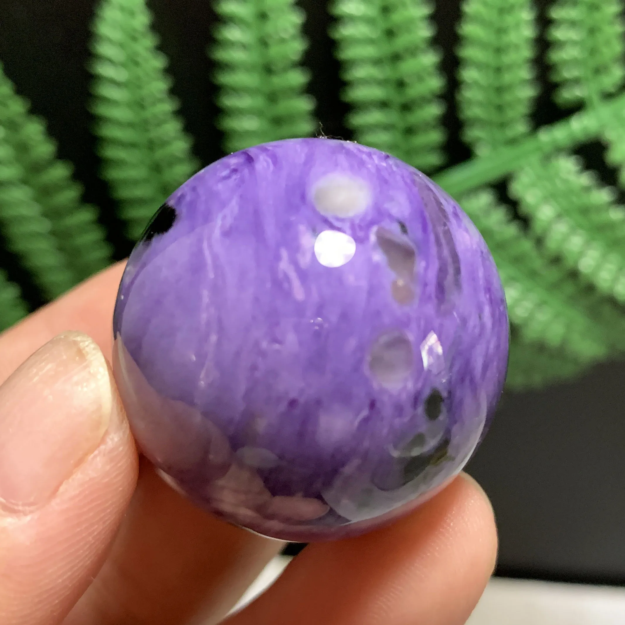 30-35mm-Chaorite-Ball-Natural-Rock-And-Mineral-Charoite-Sphere-High ...