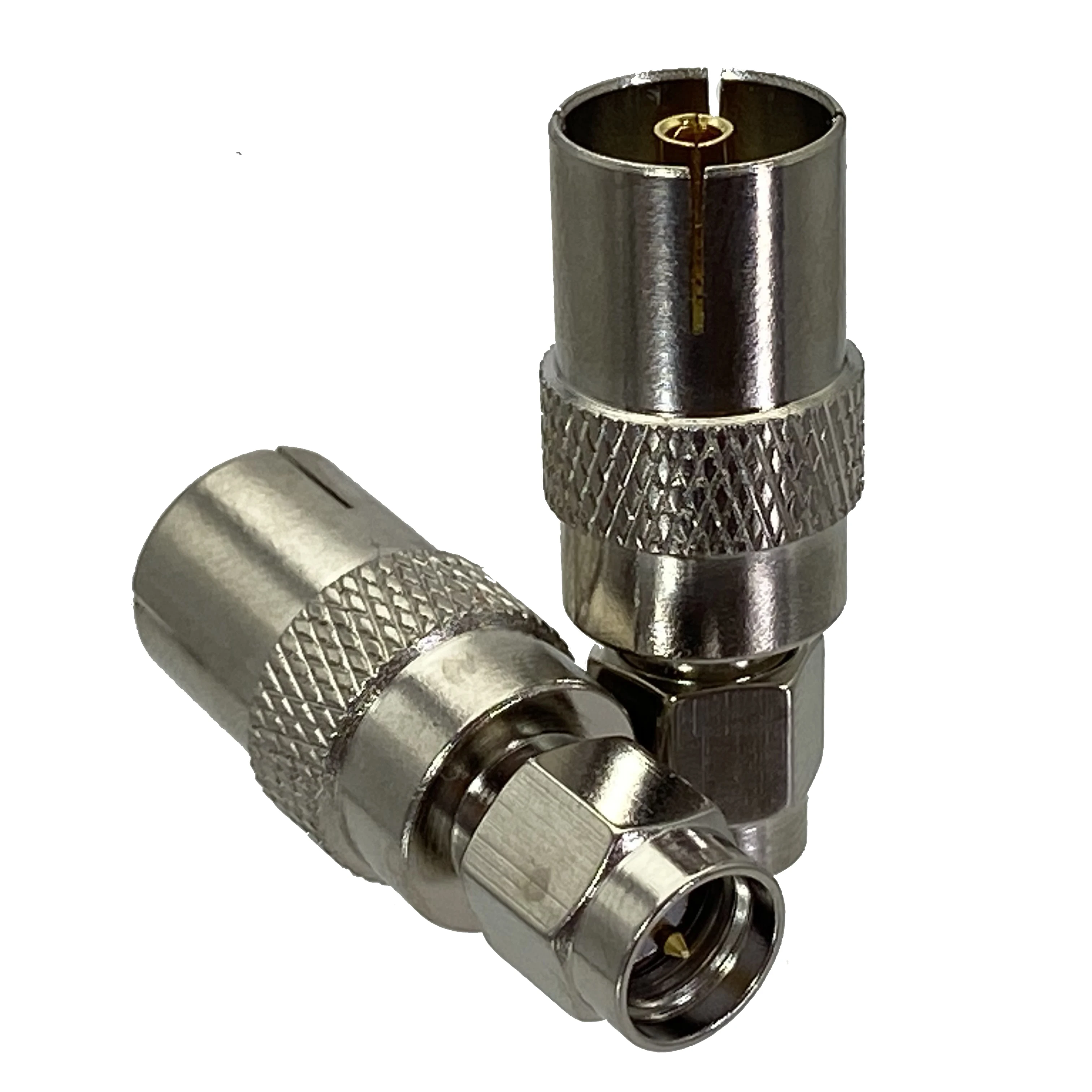 1Pcs Adapter IEC PAL DVB-T female jack to SMA male plug straight RF ...