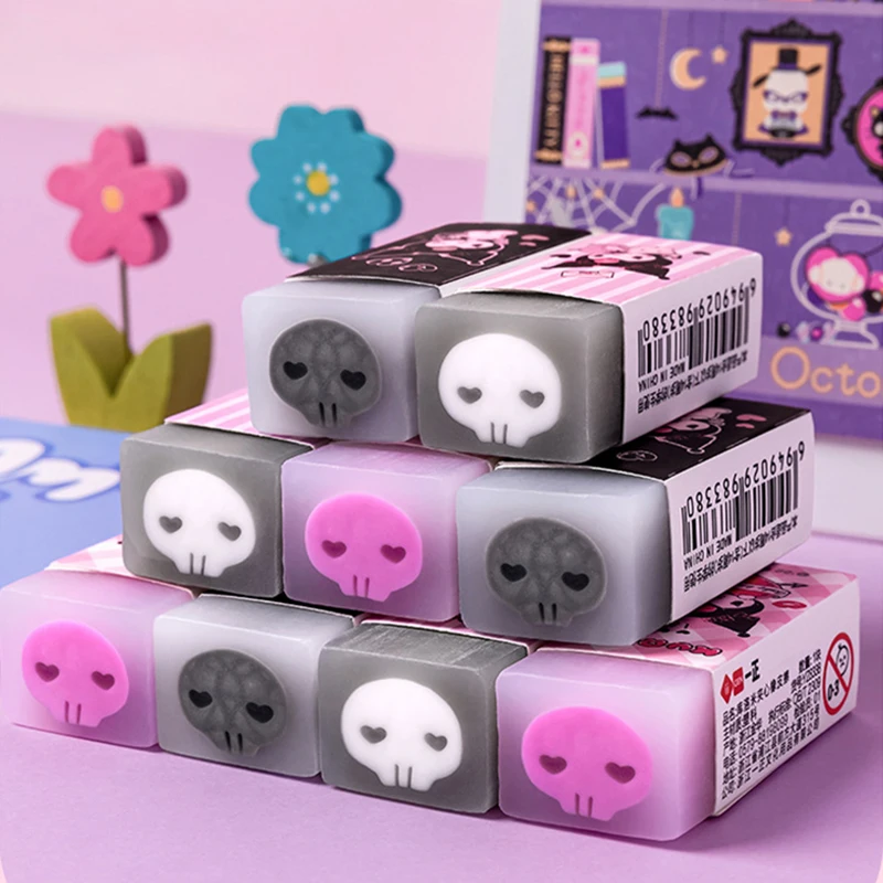 3pcs-Set-Kawaii-Cute-Sanrio-Kuromi-Eraser-Cleaning-Less-Debris-School ...