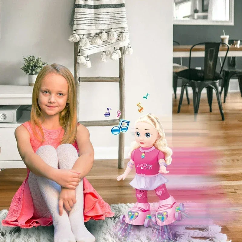 Funny-Plastic-Electric-Skating-Dolls-for-Girls-Moving-Creative-Novel ...
