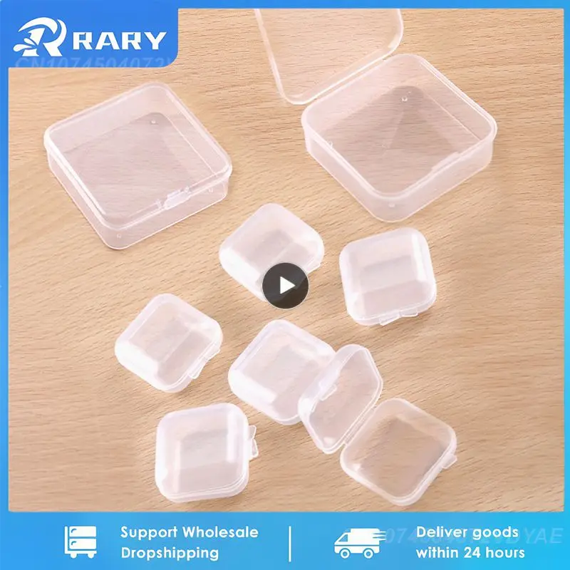 1-10-50pcs-Mini-Clear-Plastic-Storage-Box-Multifunction-Jewelry-Storage ...
