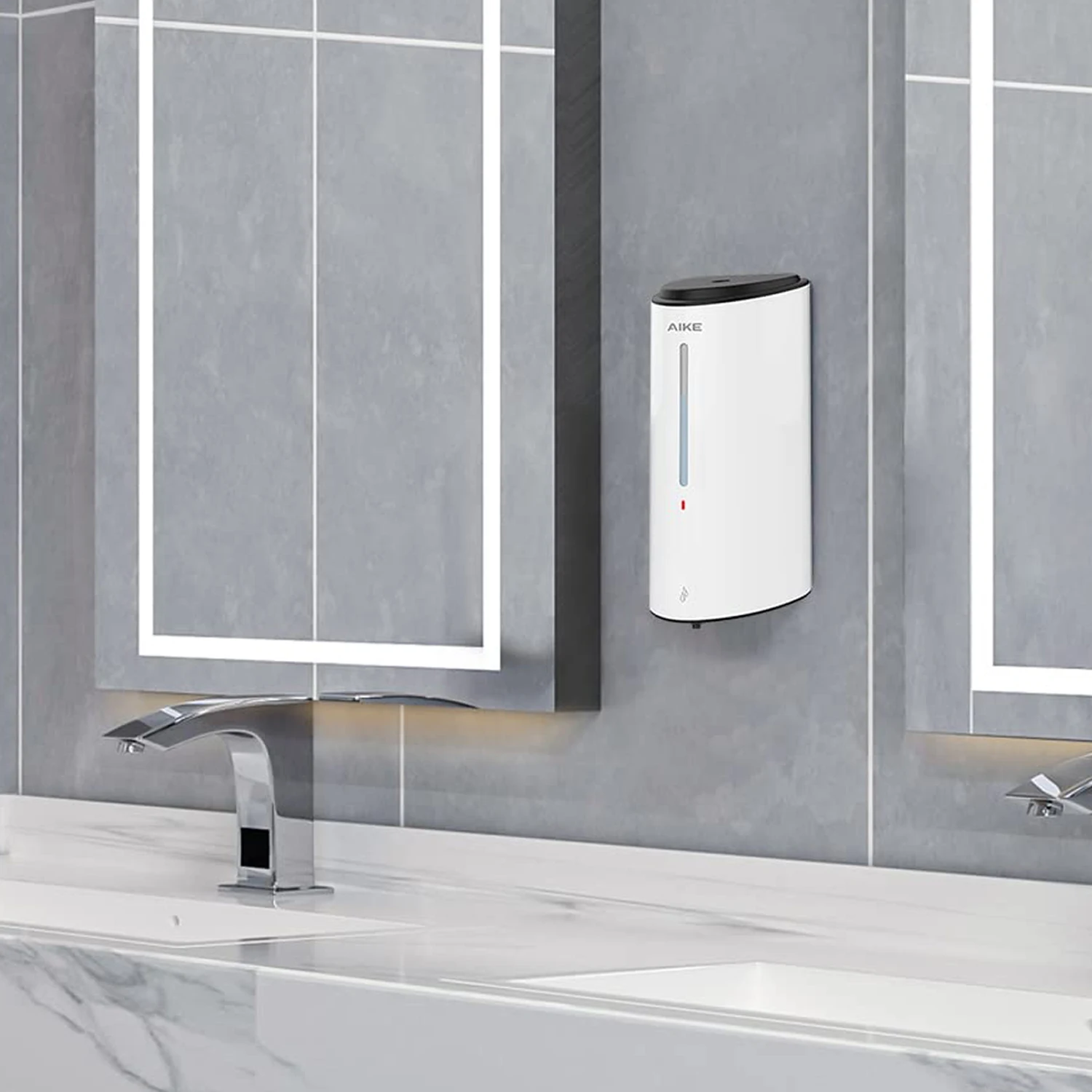 AIKE Wall Mounted Automatic Soap Dispenser Liquid Soap Dispenser Large ...