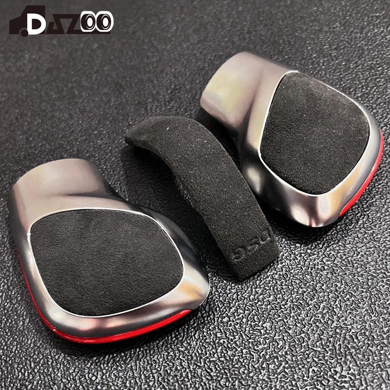 Suede Leather DSG Gear Shift Knob Gear Side Cover DSG Emblem For VW ...