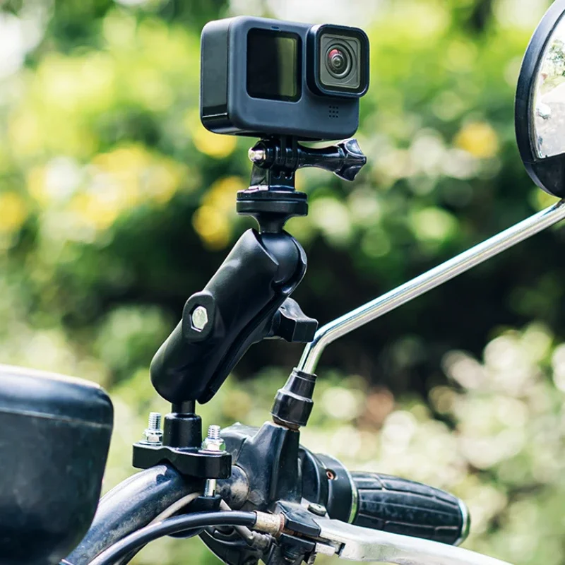 Motorcycle Bicycle Holder for GoPro 12 11 10 9 8 Handlebar Mirror Mount ...