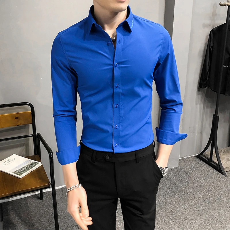 Royal Blue Color Formal Shirt